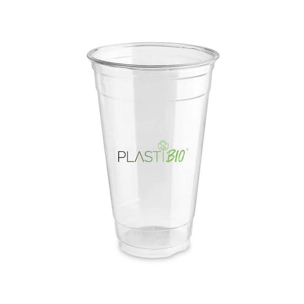 Vaso Ecológico Compostable Transparente de PLA de 20 oz